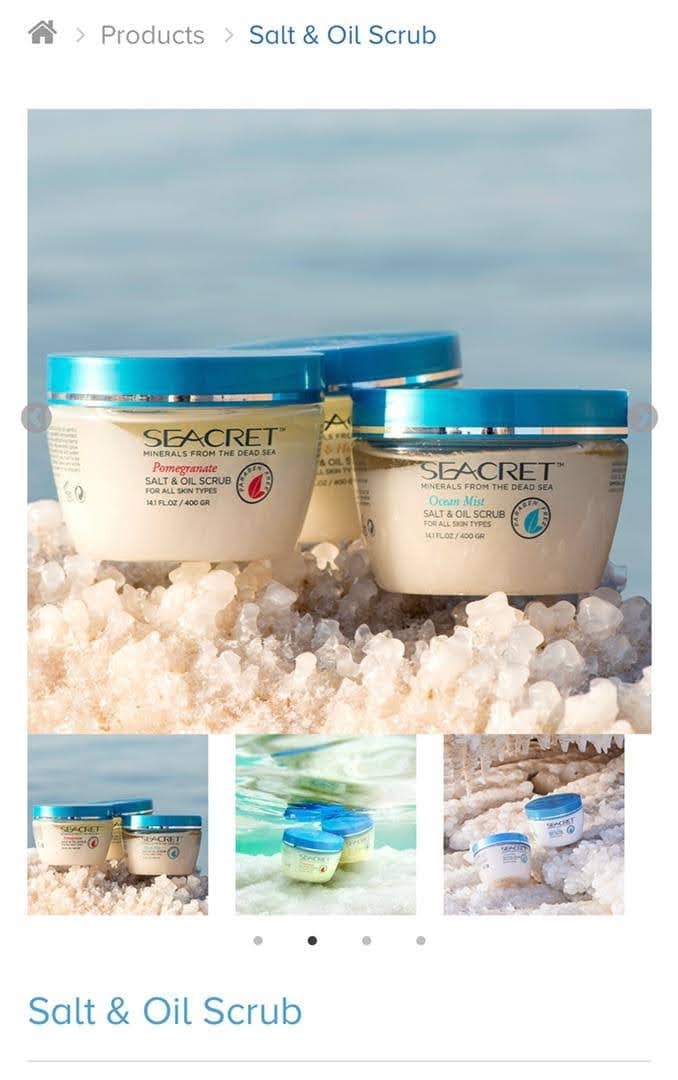 Seacret Ocean Mist Salt & Oil Scrub 400g | Monae Store